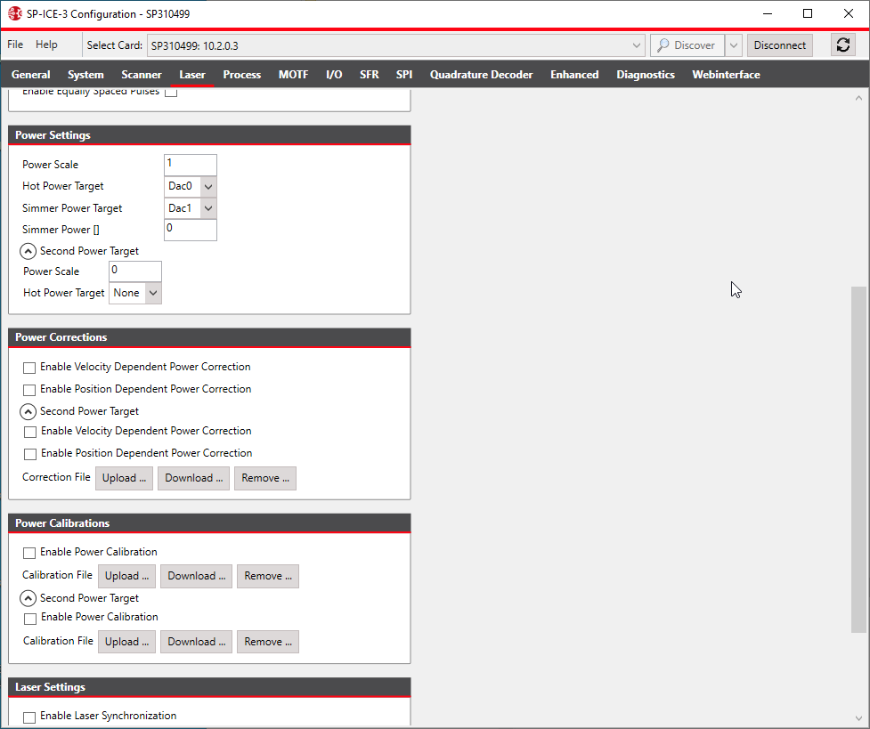 7.2.1 Laser Configuration Procedure